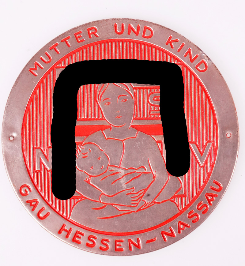 NSV Gau Hessen-Nassau Türplakette Mutter und Kind | Neuheiten | Trave ...
