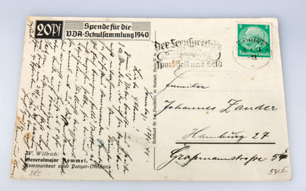 Willrich-Postkarte Erwin Rommel | Archiv | Trave Militaria - Orden und ...