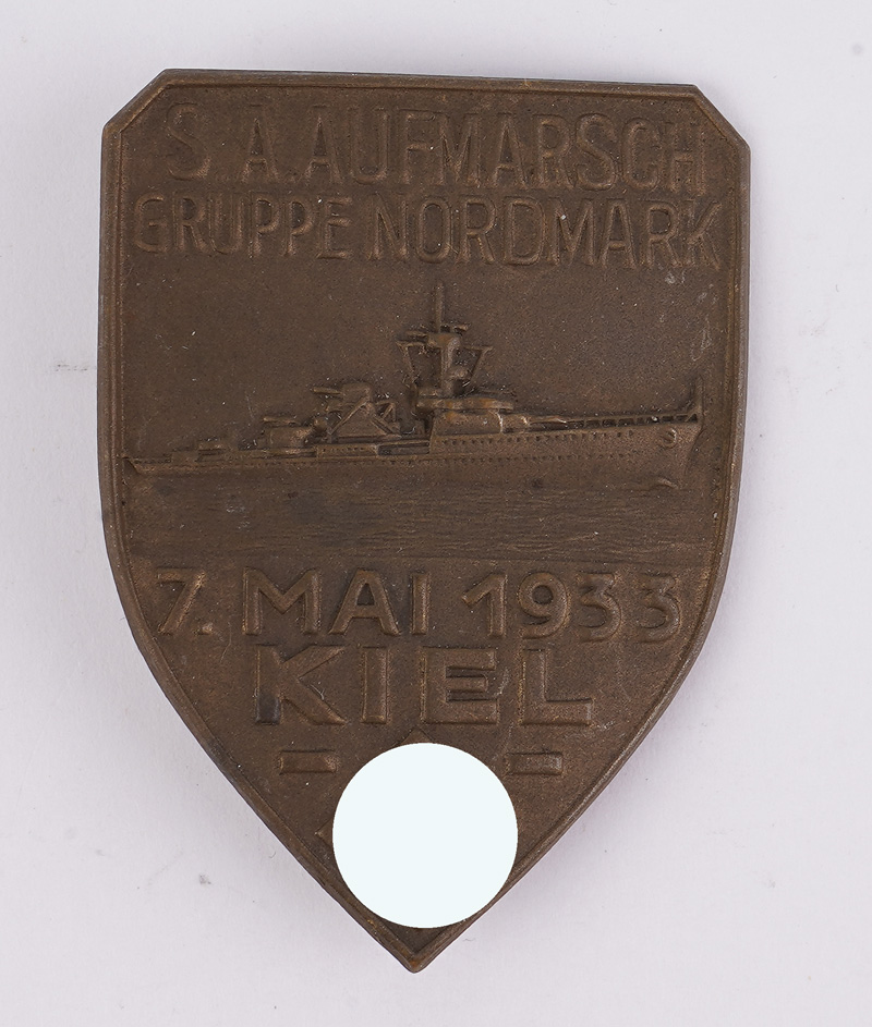 SA Aufmarsch Gruppe Nordmark 7. Mai 1933 Kiel Veranstaltungsabzeichen ...