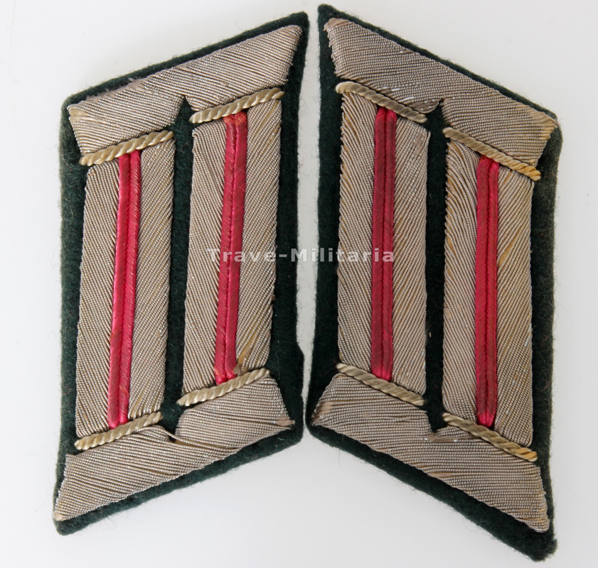 Wehrmacht Heer Paar Kragenspiegel für Offiziere der Panzertruppe ...