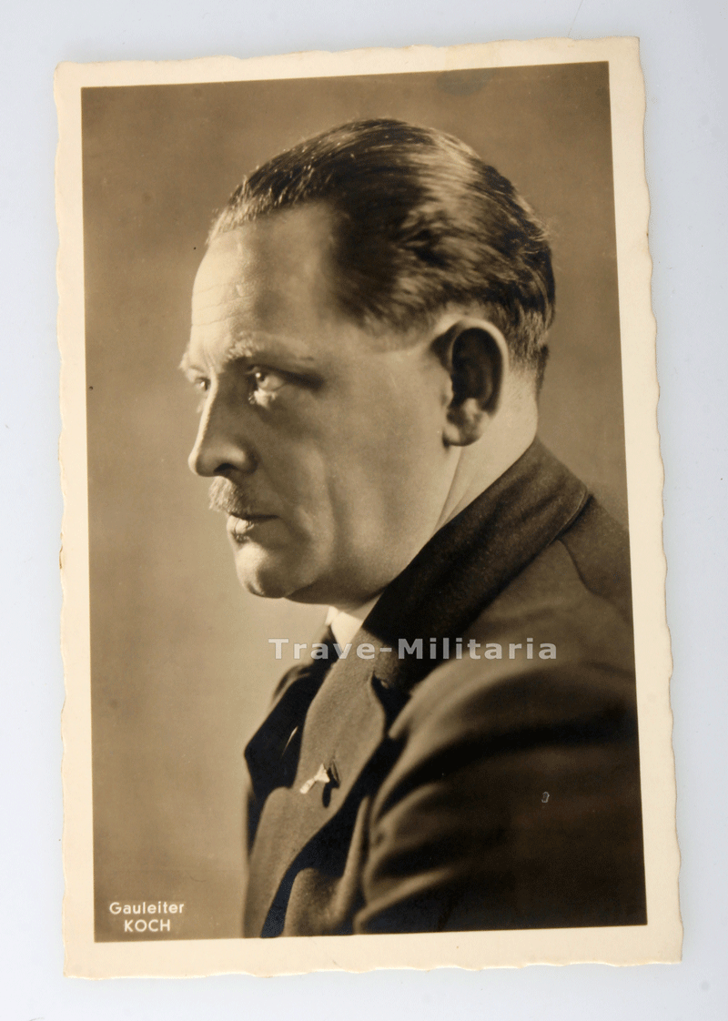 Postkarte Gauleiter Koch | Archiv | Trave Militaria - Orden und ...