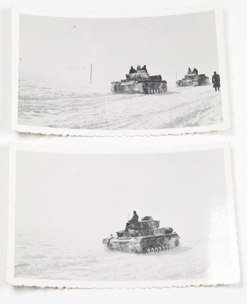 2 Fotos Panzer II im russischen Winter | Archiv | Trave Militaria ...
