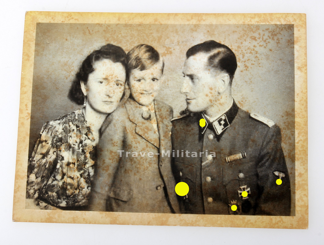 Foto Hauptsturmführer der Waffen- SS mit Deutschen Kreuz in Gold ...