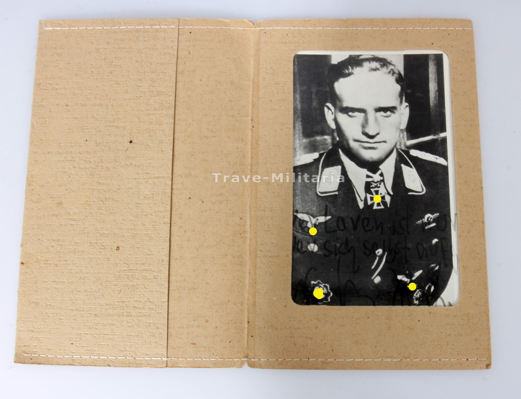 Repro-Foto mit Autogramm Hans-Ulrich Rudel | Archiv | Trave Militaria ...